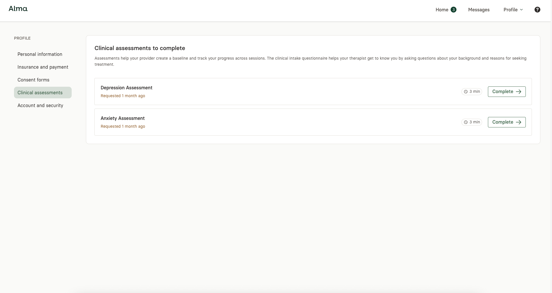 The Client Portal – Alma